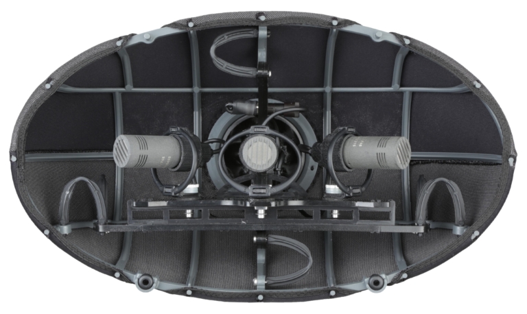 ALBERT windshield for three Schoeps CCM set (ORTF + center, XY) – Cinela